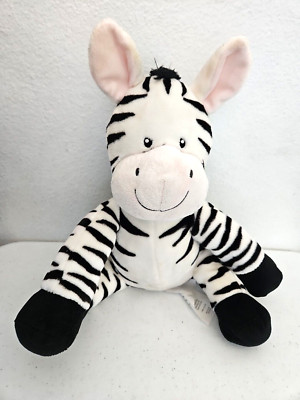 Costco Little Miracles Zebra Plush Stuffed Animal White Black Stripes ...