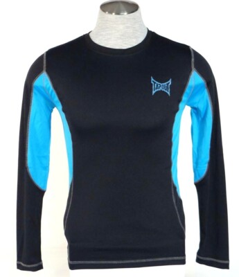 TapOut Signature Black & Blue Long Sleeve Athletic Shirt Men's NWT | eBay