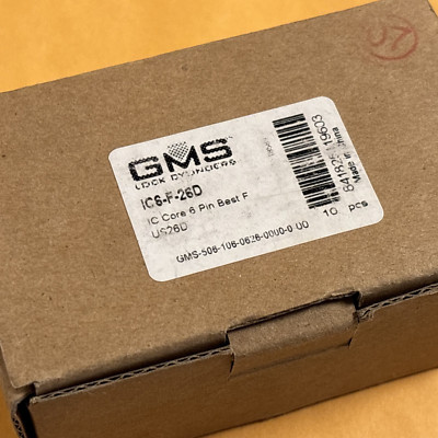 (10ea) GMS Lock Cylinders IC6-F-26D IC Core 6 Pin Best F US26D , Free ...