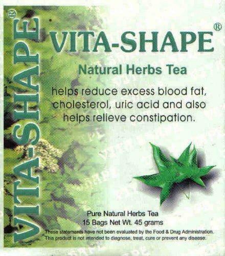 VITA-SHAPE NATURAL HERBS TEA DIETARY SUPPLEMENT 15 BAGS NET WT. 45 ...