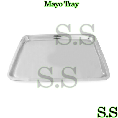 Mayo Tray 10.75" X 14.50" X .75" Surgical Instruments Non Perforated ...