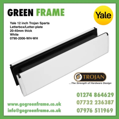 Yale 12” Trojan Letter-plate/Letterbox, for UPVC/Composite Doors 0790 ...