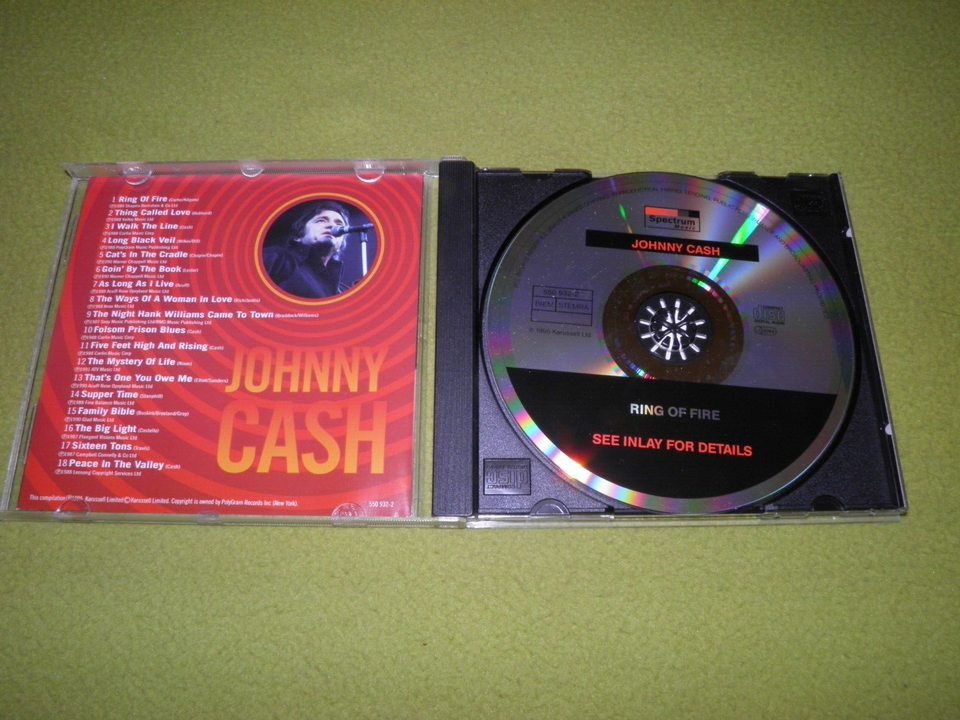 Johnny Cash - Ring Of Fire - IMPORT CD / I Walk The Line / Folsom ...