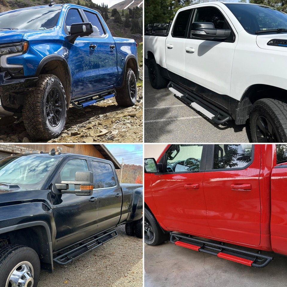 Drop Running Boards for 2019 - 2026 Chevy Silverado 1500 Crew Cab Side ...