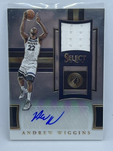 ANDREW WIGGINS 2017-18 SELECT JERSEY AUTOGRAPHS #03/50 TIMBERWOLVES | eBay