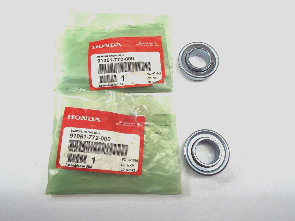QTY2 HONDA HARMONY RIDING MOWER H 1011 TRACTOR FRONT WHEEL BEARING ...