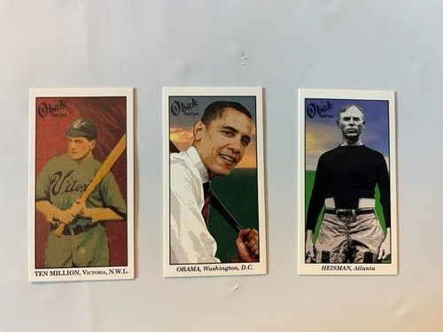 USA MLB Baseball 2009 Obak Tristar Mini Cards Barak Obama Ten Million J ...