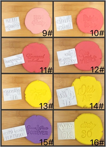 Engaged Bachelor Wedding Theme Cookie Embosser Fondant Stamp | eBay Australia