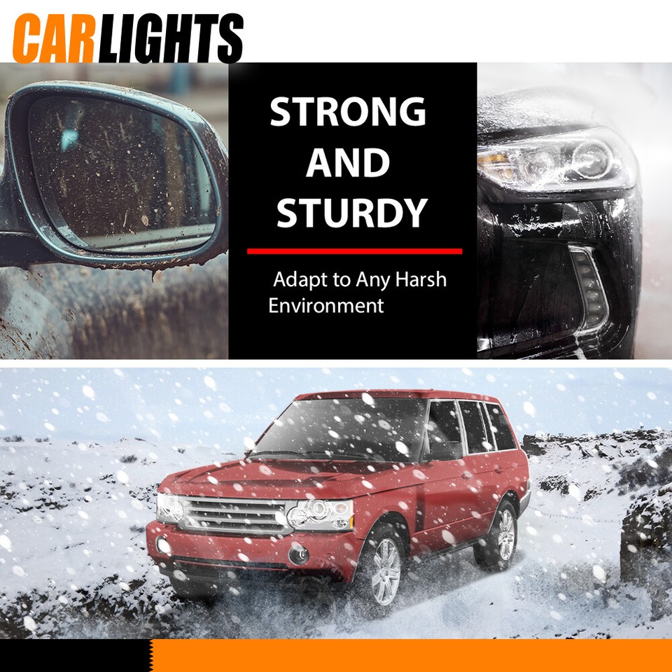 Fits 2002-09 Land Rover Range Rover Fog Light Bezel Cover Ring Pair ...