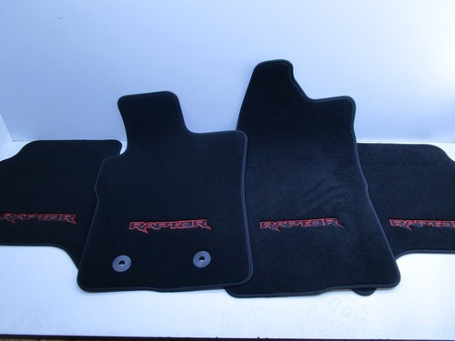 GENUINE NEW CARPET FLOOR MAT SET/KIT RED BLACK FOR Ford RANGER RAPTOR ...