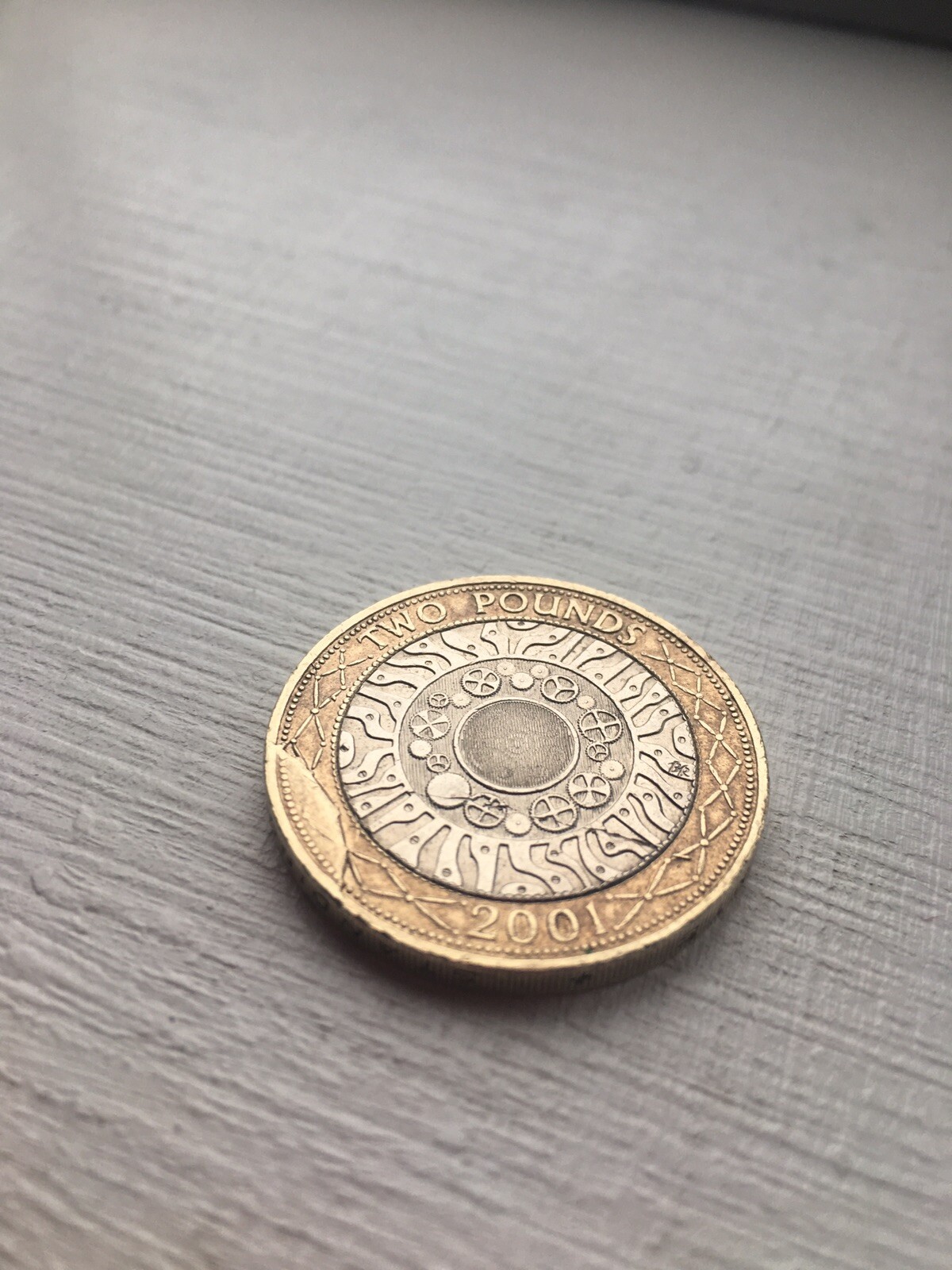 2001 Two Pound £2 Mint Error Coin Miss Strike Overlapped Rare ...