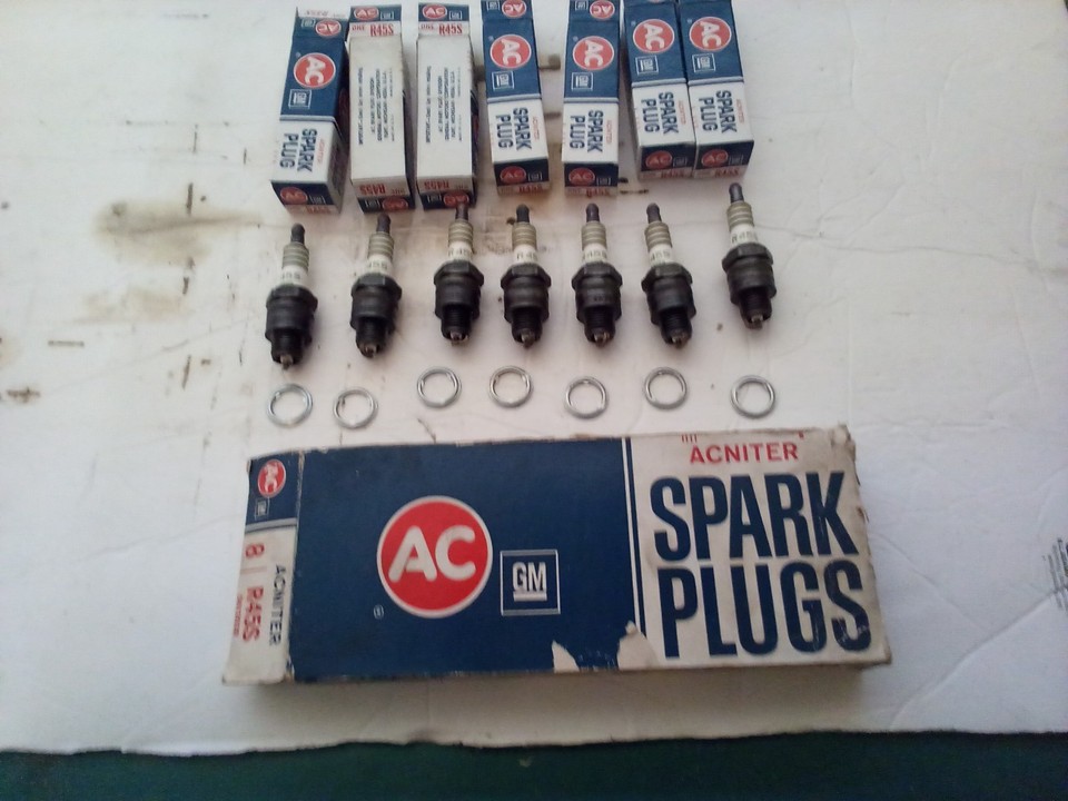 25 N.O.S Ac Fire Ring Spark Plugs And 3 Champion H-10. | eBay