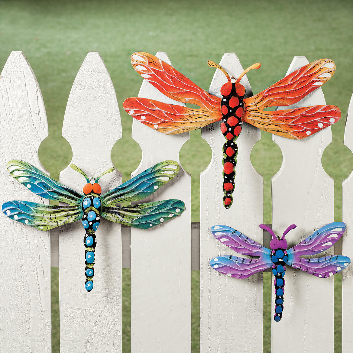 Metal Dragonfly Plaques Set of 3 by Fox River CreationsTM for sale ...