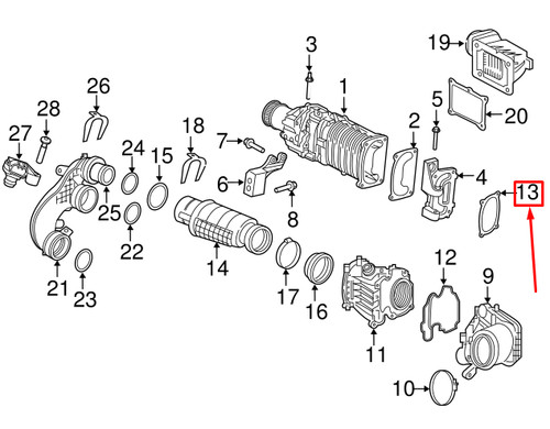 OEM VOLVO S90 MK2 ENGINE AIR INTAKE RESONATOR GASKET 31411250 GENUINE ...