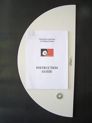 Pool Snooker Billiard Pool Table Marking Kit "D" Template For 10ft foot ...