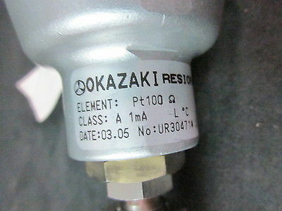 OKAZAKI TICA7151 Temp Sensor, Element: Pt100 Ohms, Class: A 1mA, L: C ...