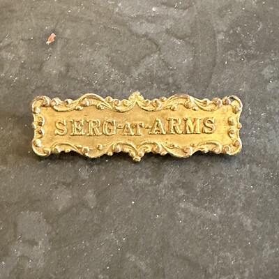 Civil War Veteran GAR Span Am Sgt At Arms Pin Clasp Medal | eBay