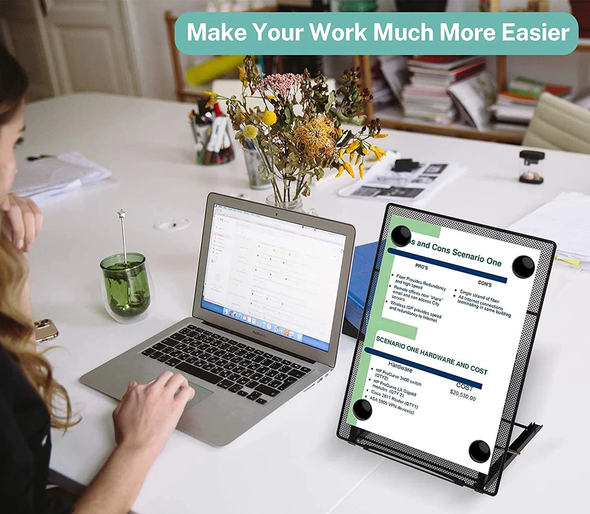 Desk Paper Holder Stand