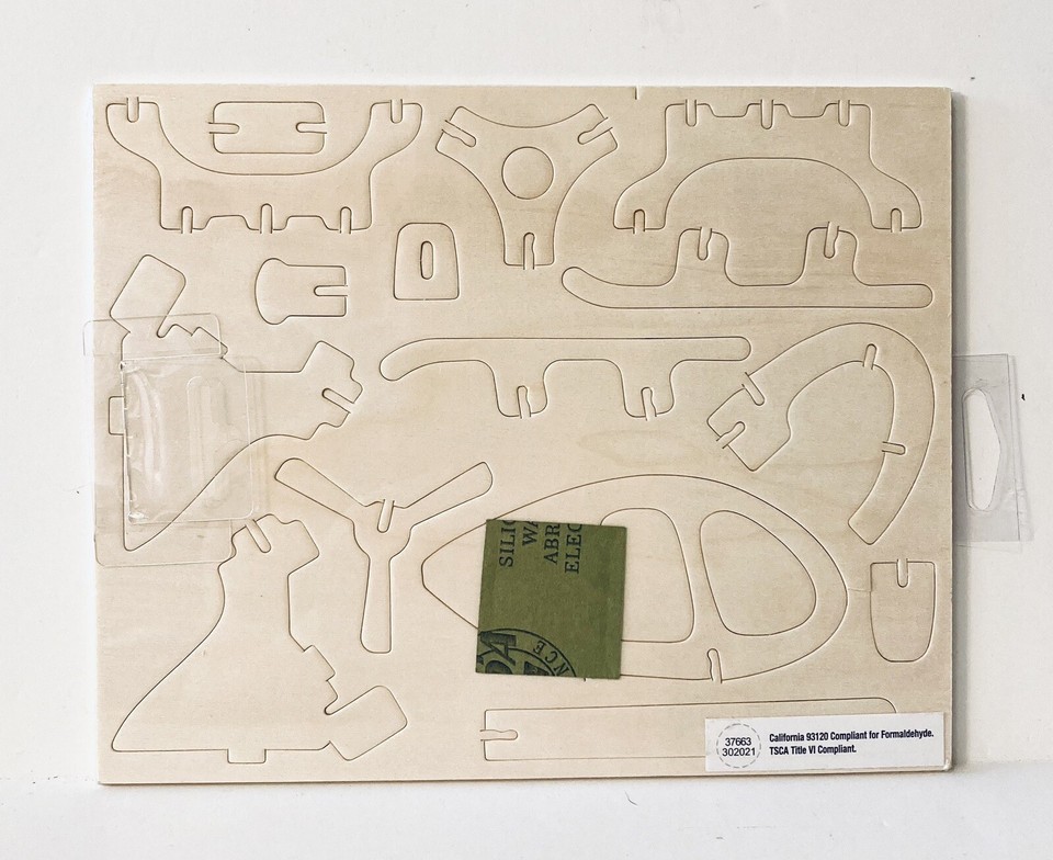 3D Wooden Helicopter Puzzle - Robotime #JP233 - 32 Pieces | eBay