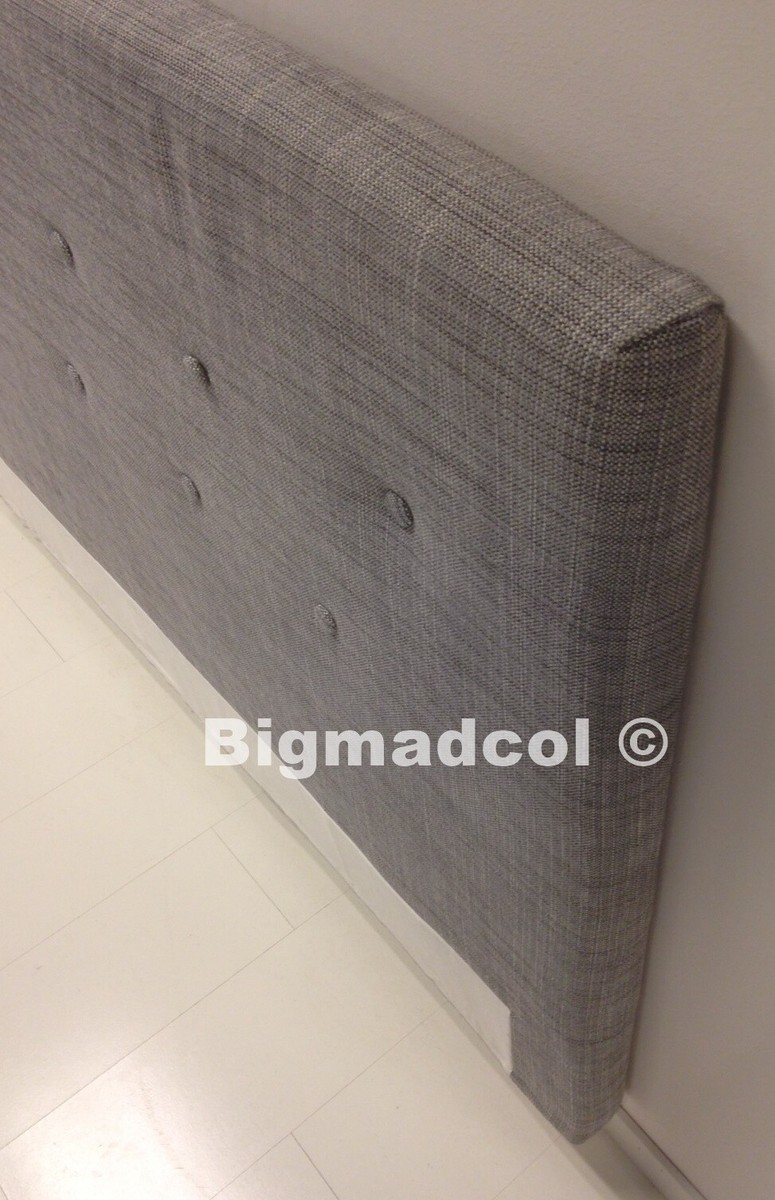 IKEA Arviksand Super King size 180cm headboard Isunda Grey Button NEW