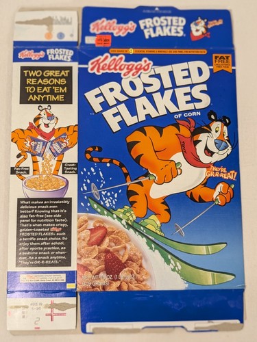 Frosted Flakes Empty Cereal Box Flat SPORTS - VINTAGE! | eBay