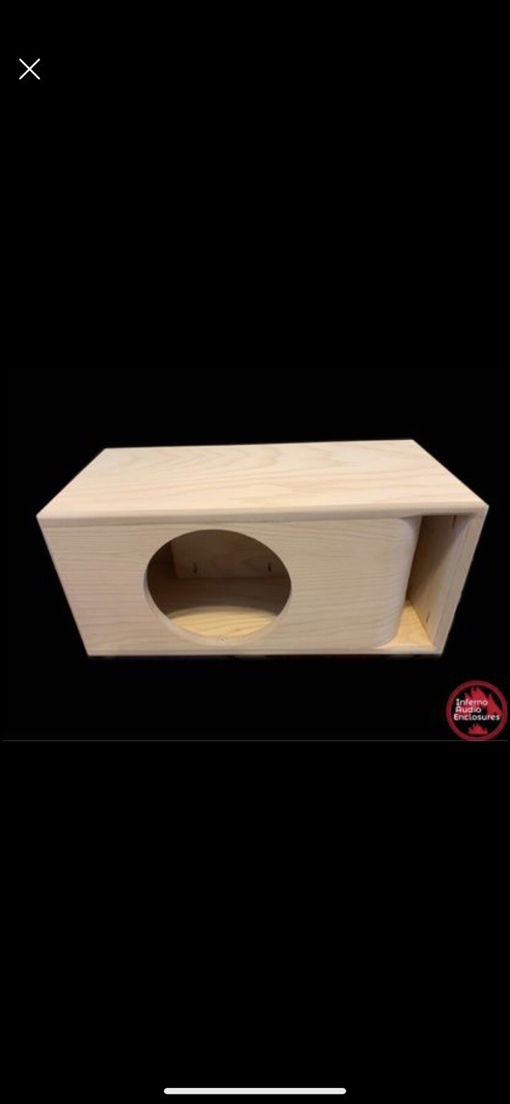 Single 12” curved kerf slot ported sub box enclosure | eBay