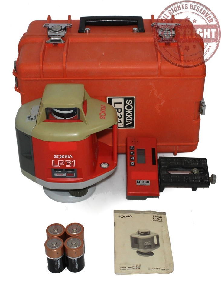 SOKKIA LP31 ROTARY LASER LEVEL, TRANSIT, SPECTRA, LASERPLANE,TOPCON ...