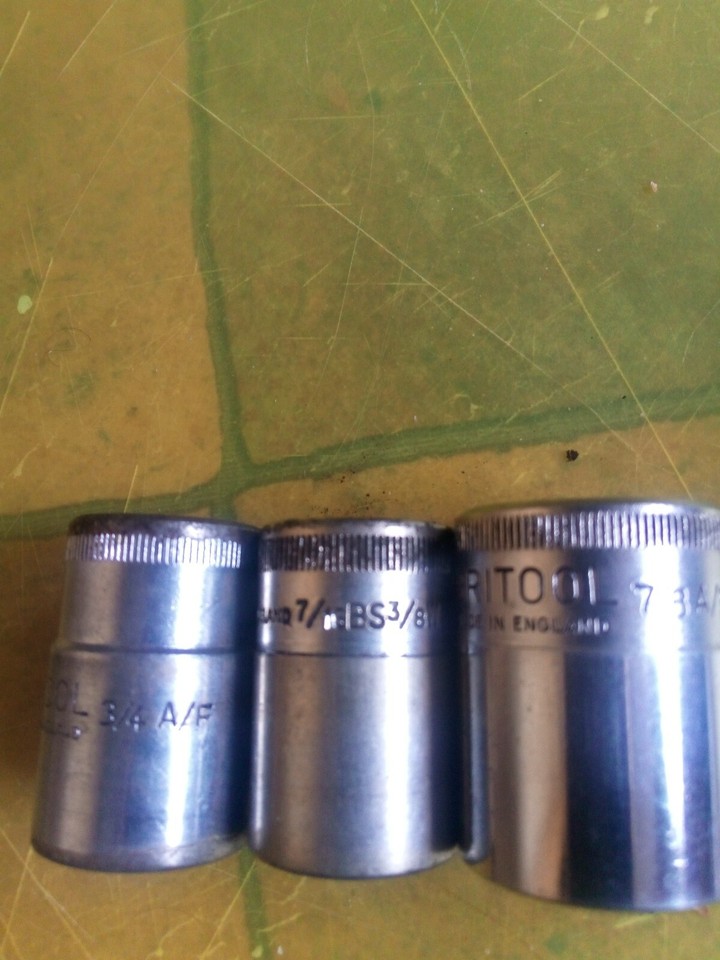 Britool (x 3 ) classic car sockets EB750, EB710, EB875 | eBay UK