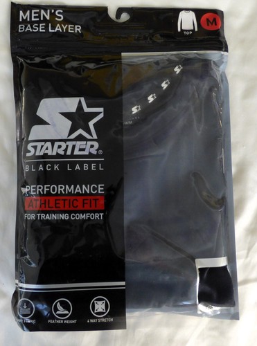 Starter Men's Base Layer Top Thermal Choose SizeS L or XL Black ...