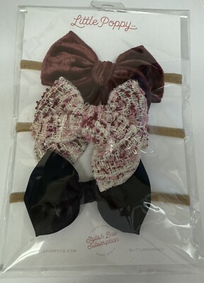 New Little Poppy Co Holiday Hair Bow Set from their Stylish ...