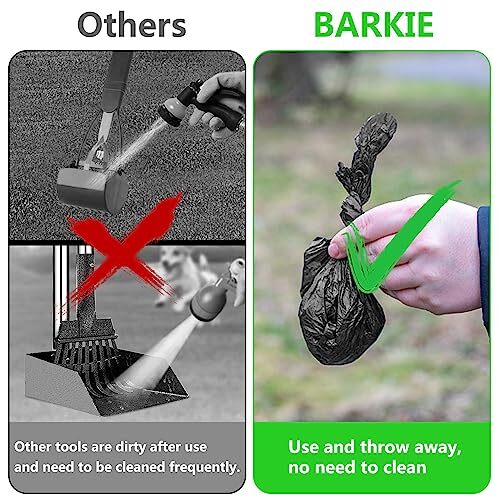 Dog Poop Catcher with 120 Bags - 52" Extendable Handle, No Cleaning ...