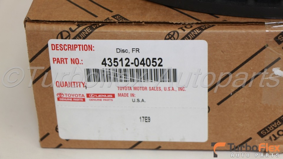 Toyota Tacoma 2005-2023 Front Rotors Genuine OEM 43512-04052 | eBay