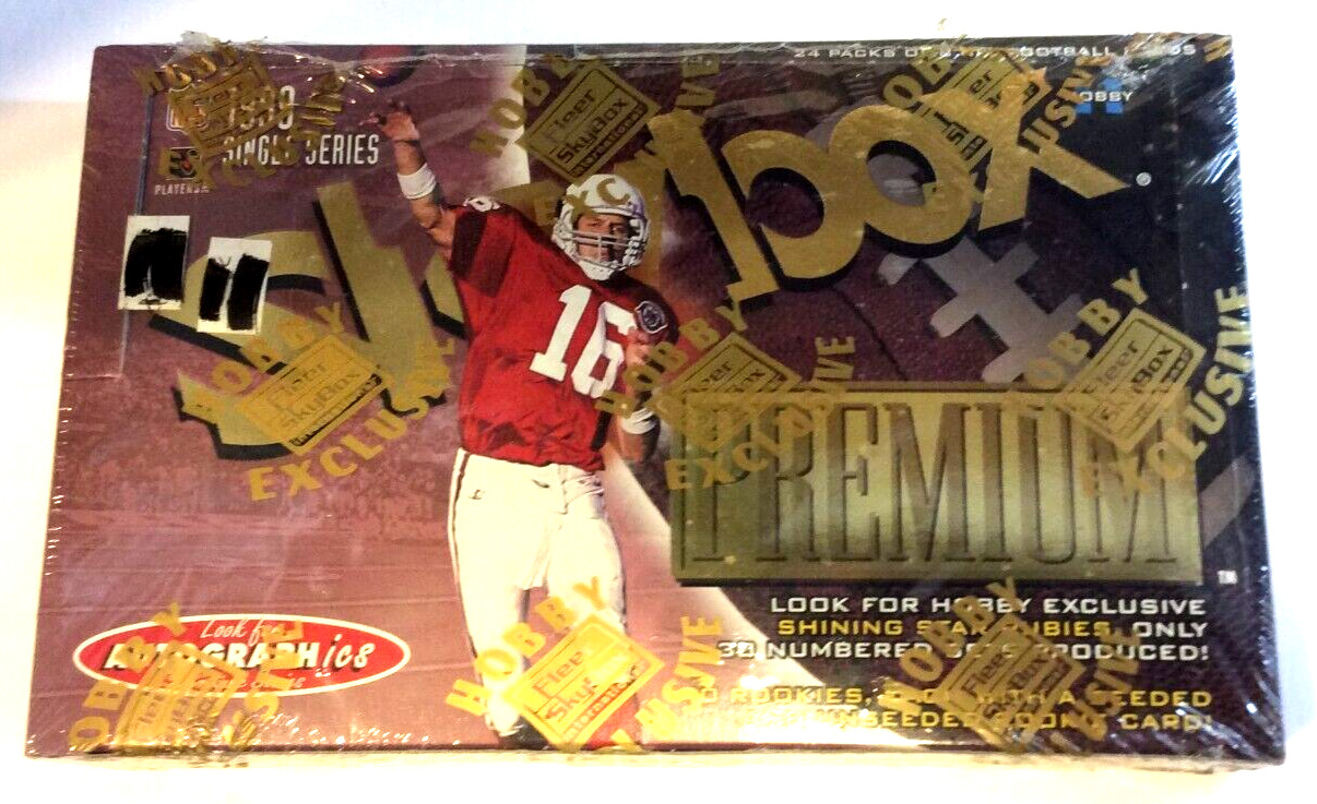 1999 FLEER SKYBOX Premium NFL FOOTBALL HOBBY BOX 24 PACKS Factory ...