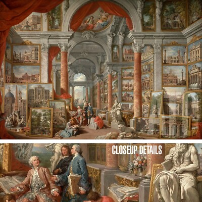 40W"x28H" GALLERY VIEWS MODERN ROME by GIOVANNI PAOLO PANINI - CHOICES ...