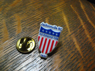 Jacksonville North Carolina Vintage 1992 Lapel Pin - NC All American ...