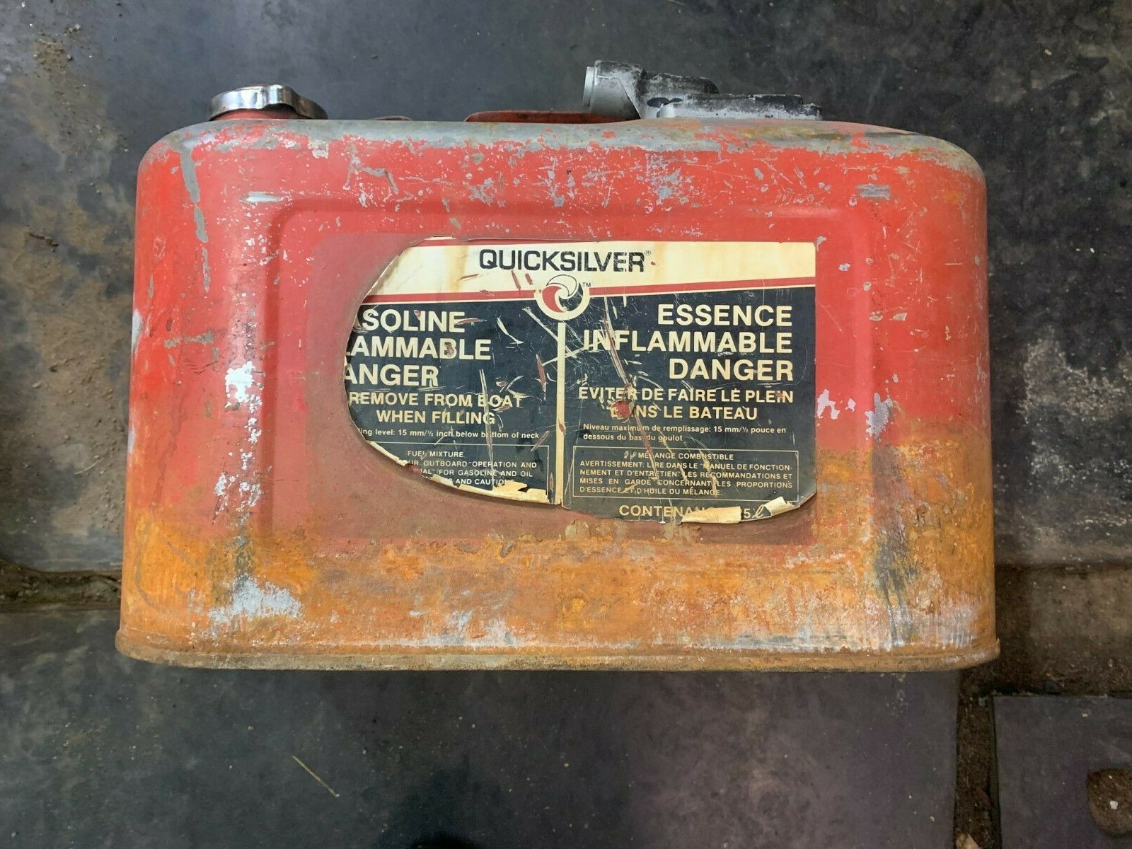 MERCURY QUICKSILVER OUTBOARD GAS FUEL TANK 6 GALLONS | eBay