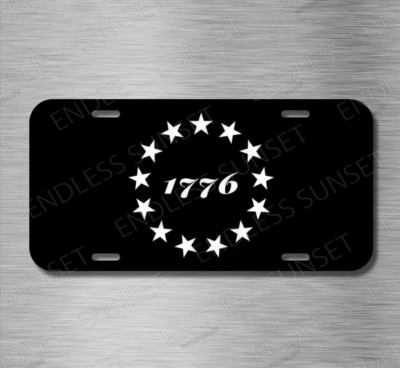 1776 Liberty USA America Patriot Veteran Freedom License Plate Front ...