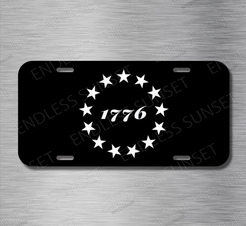 1776 Liberty USA America Patriot Veteran Freedom License Plate Front ...