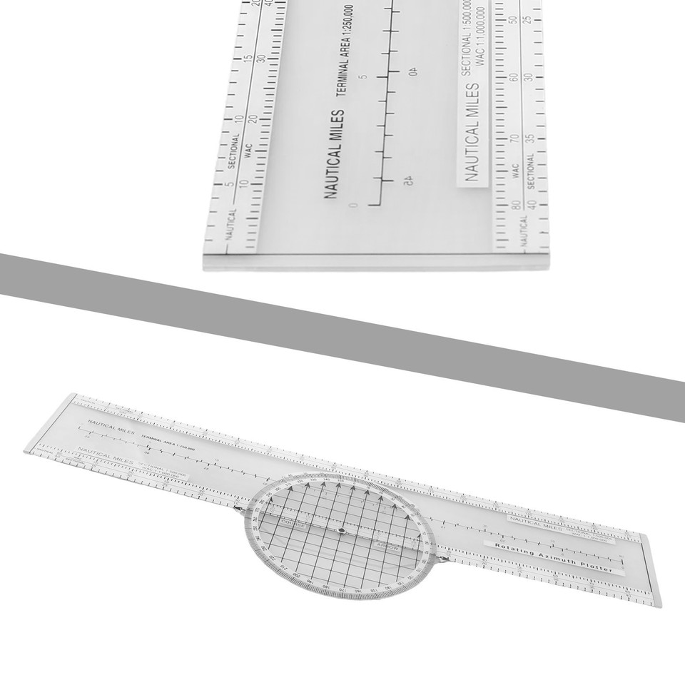 Transparent Sliding Ruler for Aviation Navigation and Flight Stopovers ...