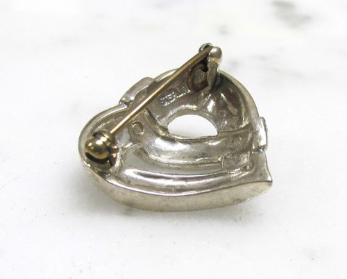 Judith Jack Sterling Silver Marcasite Heart Brooch / Pin ~ 7.6g ~ 2 ...