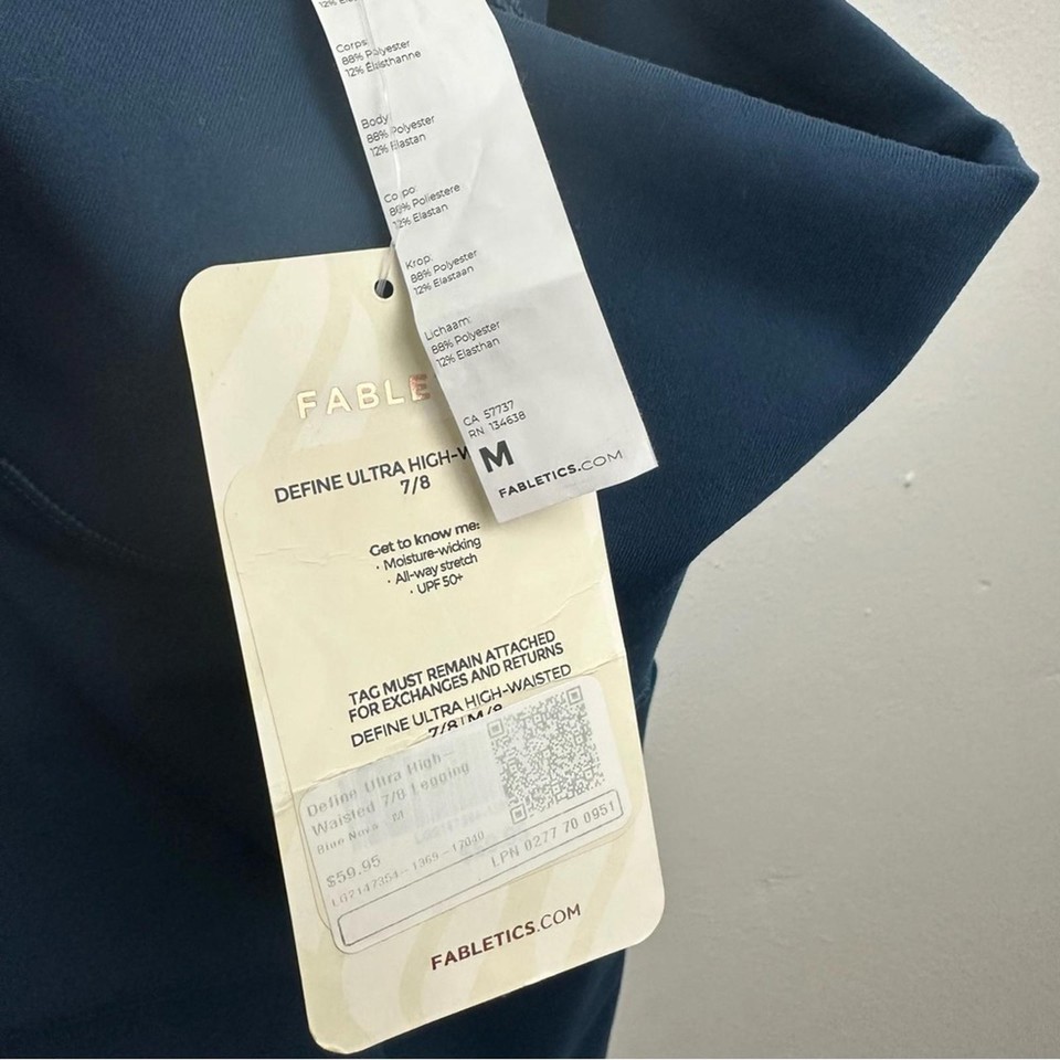NWT Fabletics PowerHold Define Ultra High Rise Leggings Women's Size M ...