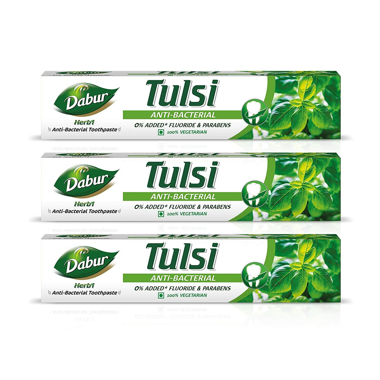 Dabur Herb'l Tulsi - Anti Bacterial Toothpaste - 200g (Pack of 3) | eBay