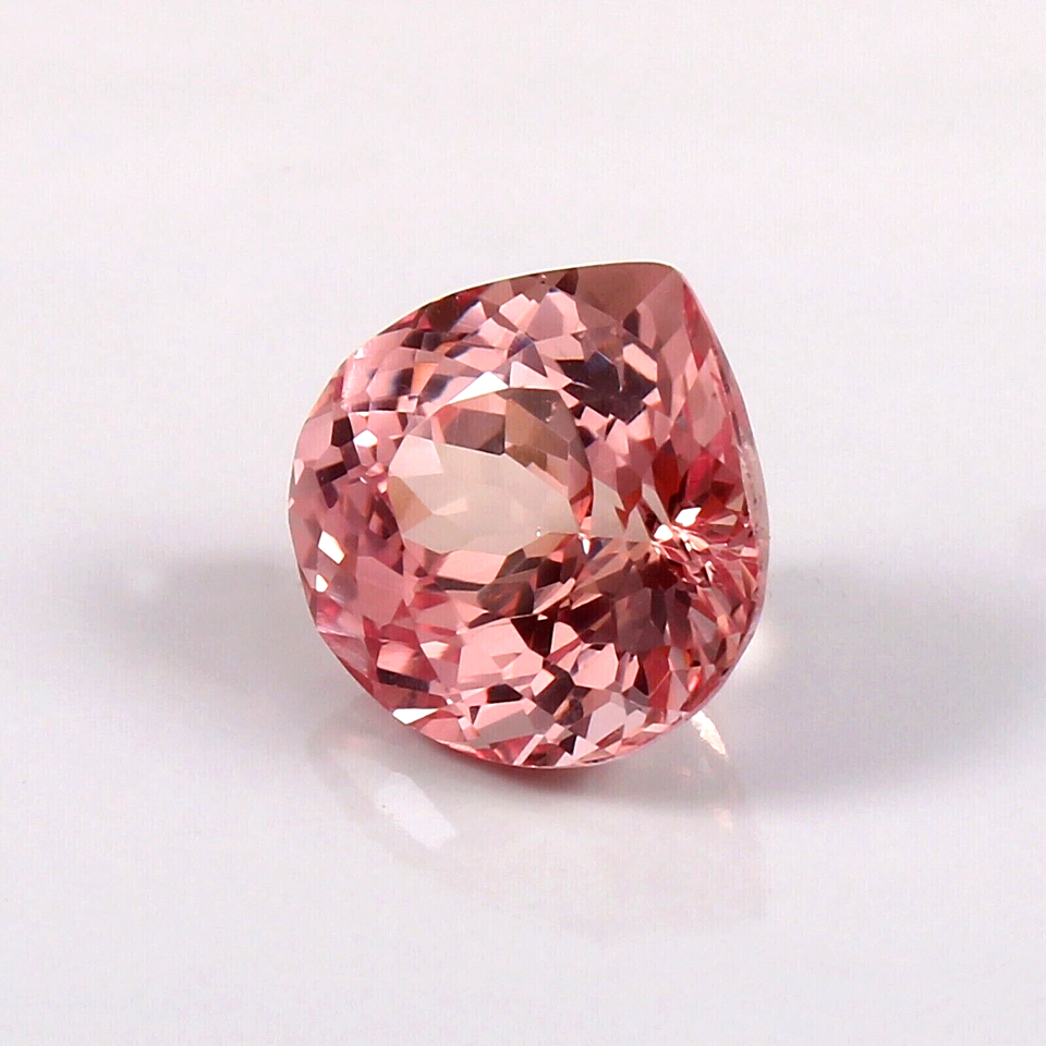 Certified 9.40Ct Natural Ceylon Padparadscha Sapphire Pear Cut Loose ...