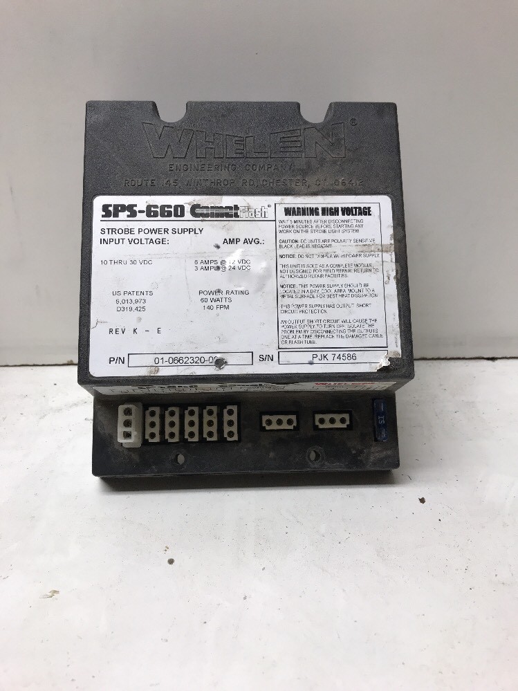 Whelen CometFlash - Model P/N: SPS-660 Power Supply | eBay