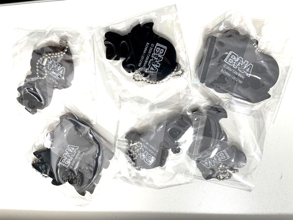 BNA capsule rubber mascot keychain 6 full set anime trigger bandai | eBay