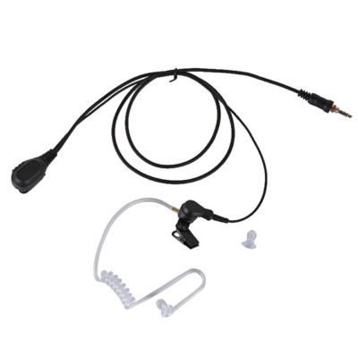 FBI Air Tube Earpiece Headset PTT for YAESU Walkie Talkie VX-7R VX-6R ...