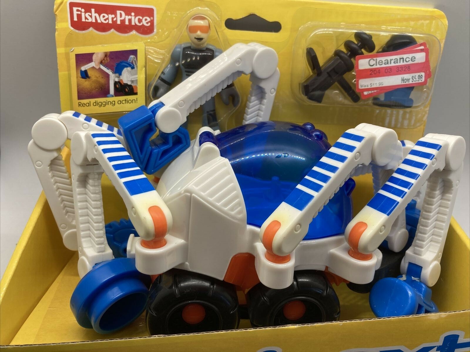 DISCOLORED Fisher-Price Mattel Imaginext Moon Rover Space Spider ...