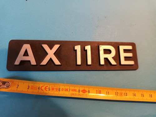 (sb3) AUTO ANCIENNE SIGLE EMBLEME LOGO BADGE MONOGRAMME PLASTIQUE AX 11 ...