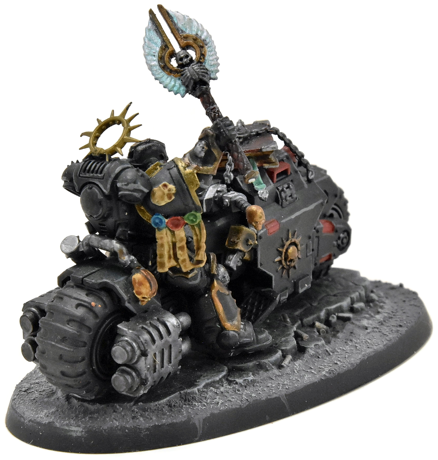 DEATHWATCH Primaris Chaplain on Bike #1 WELL PAINTED Warhammer 40K | eBay