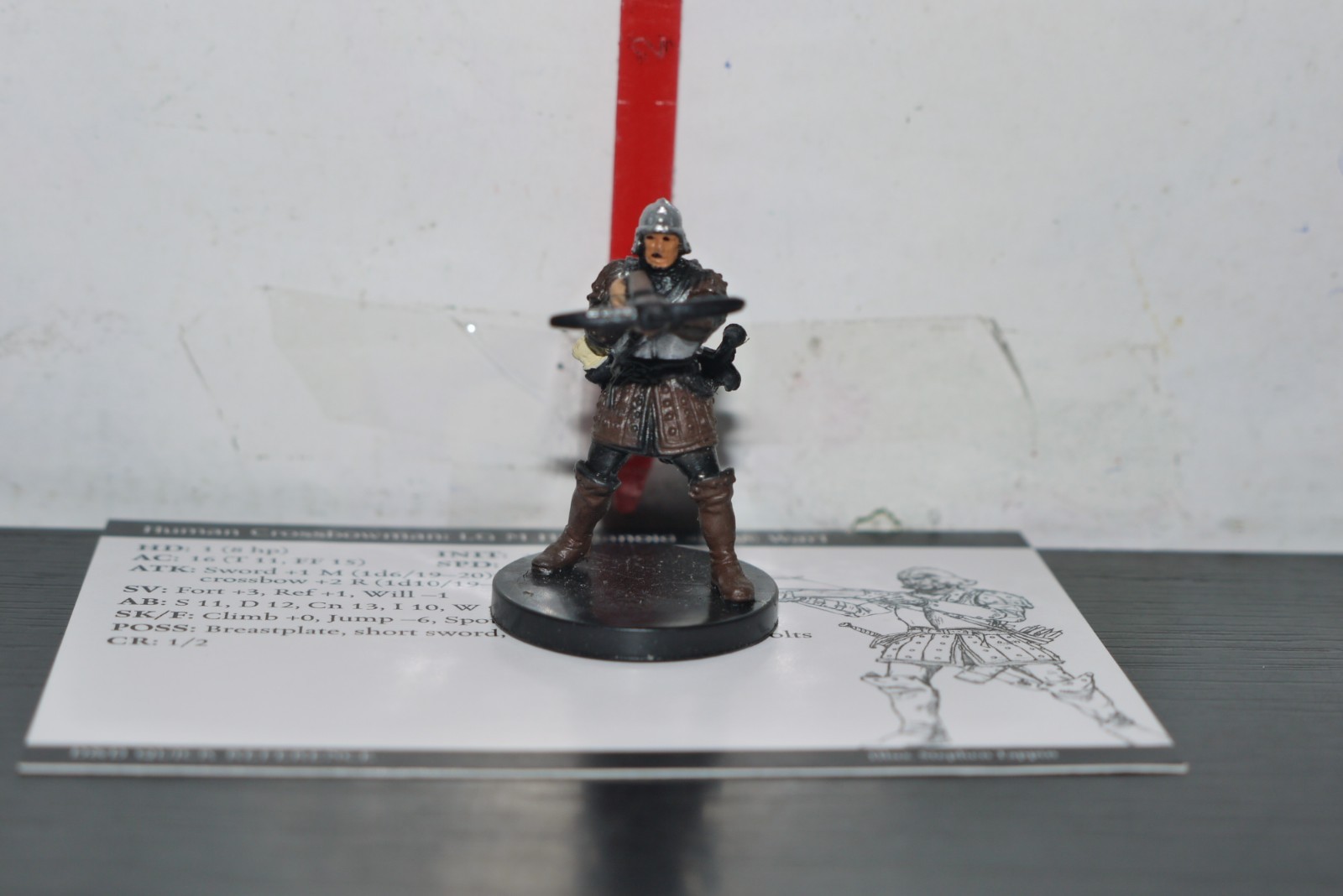 DDM Dungeons Dragons MINIATURES Human Crossbowman #5/60 Dragoneye D&D ...